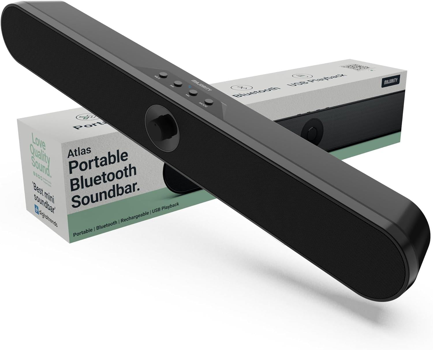Majority Atlas Portable Bluetooth Soundbar for TV & PC – liGo.co.uk