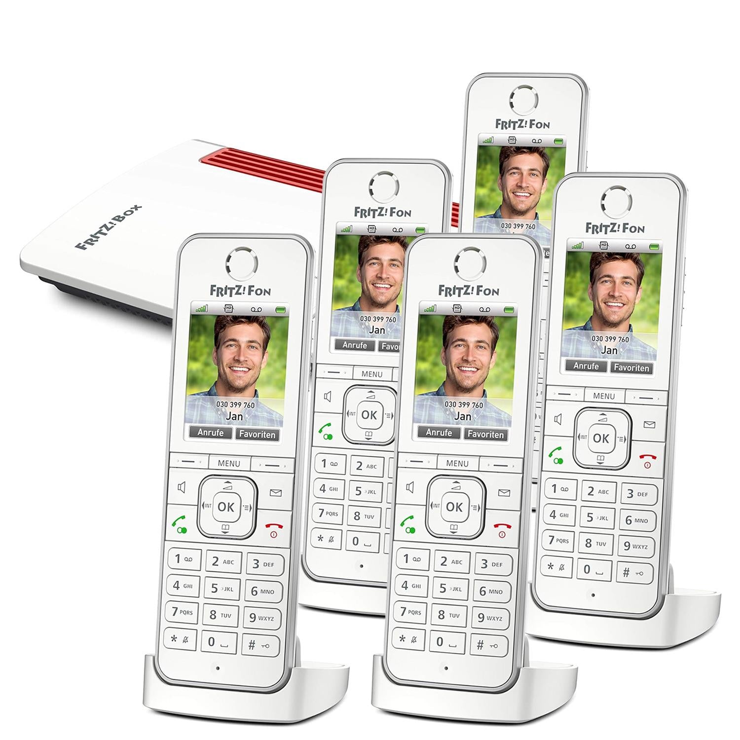 AVM FRITZ!Box 7530 AX WiFi Router & C6 Five VoIP Phones – liGo.co.uk