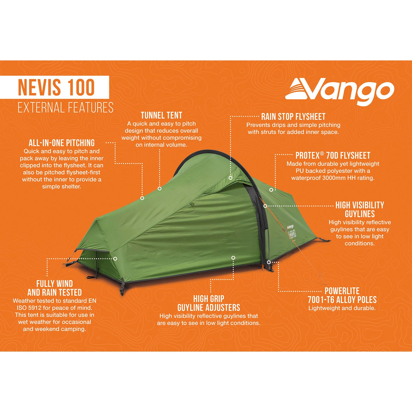 Vango Nevis 100 1-Person Tent - liGo.co.uk