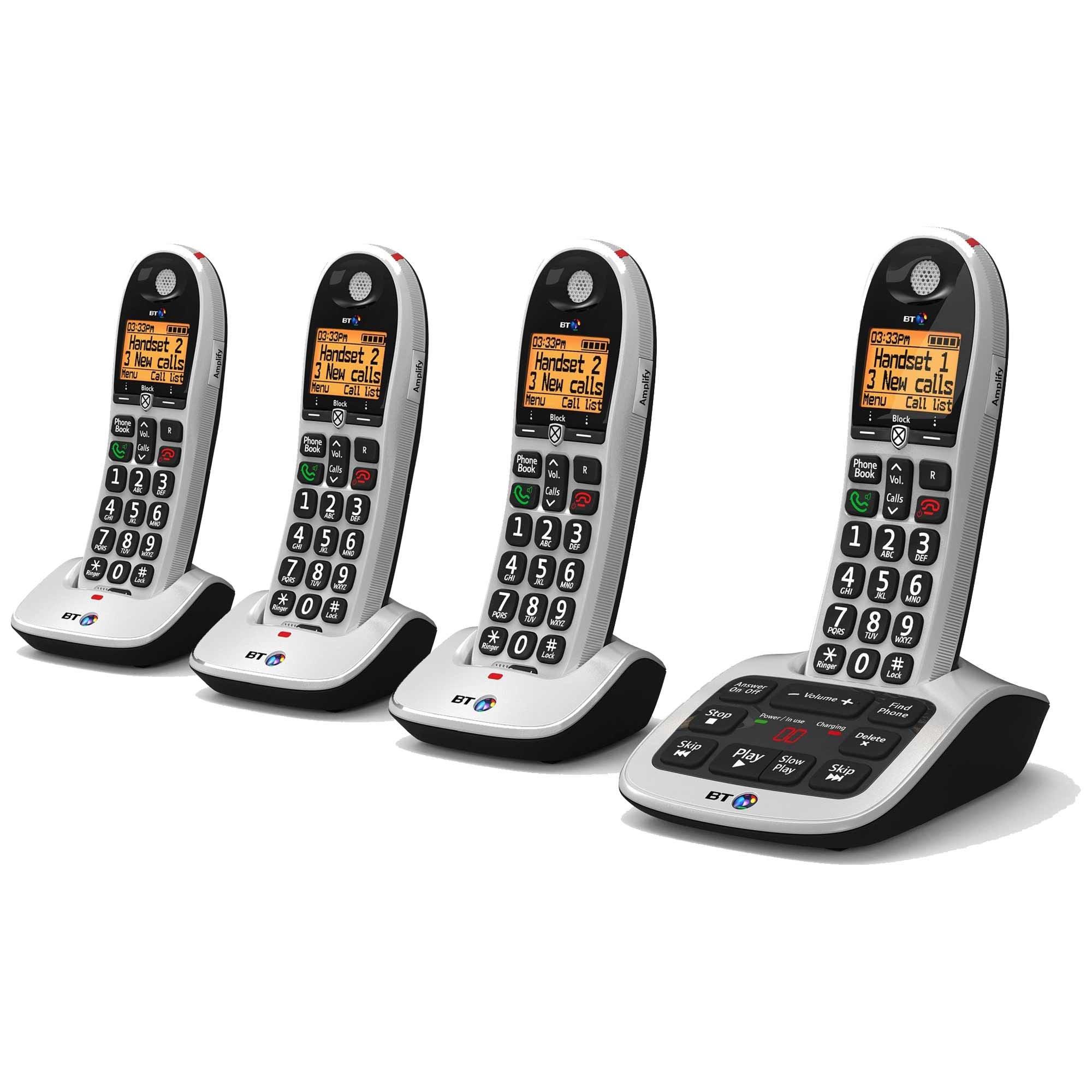 BT 4600 Quad Big Button Cordless Phones - liGo.co.uk