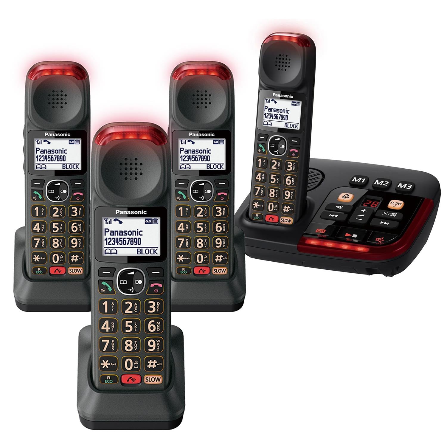 Panasonic KX-TGM424 Quad Big Button Cordless Phones – liGo.co.uk