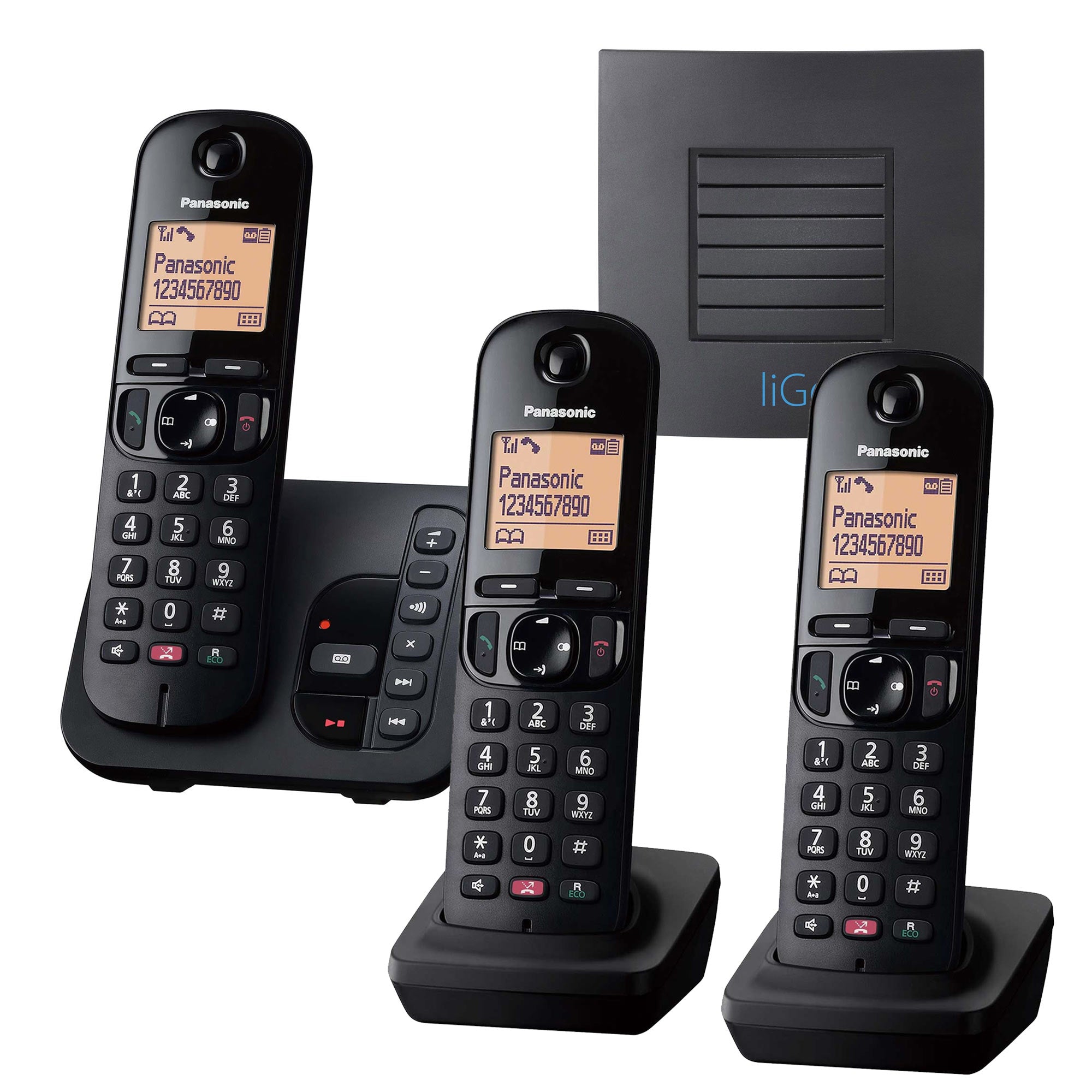 Panasonic KX-TGC263EB Trio Long Range Cordless Phone – liGo.co.uk
