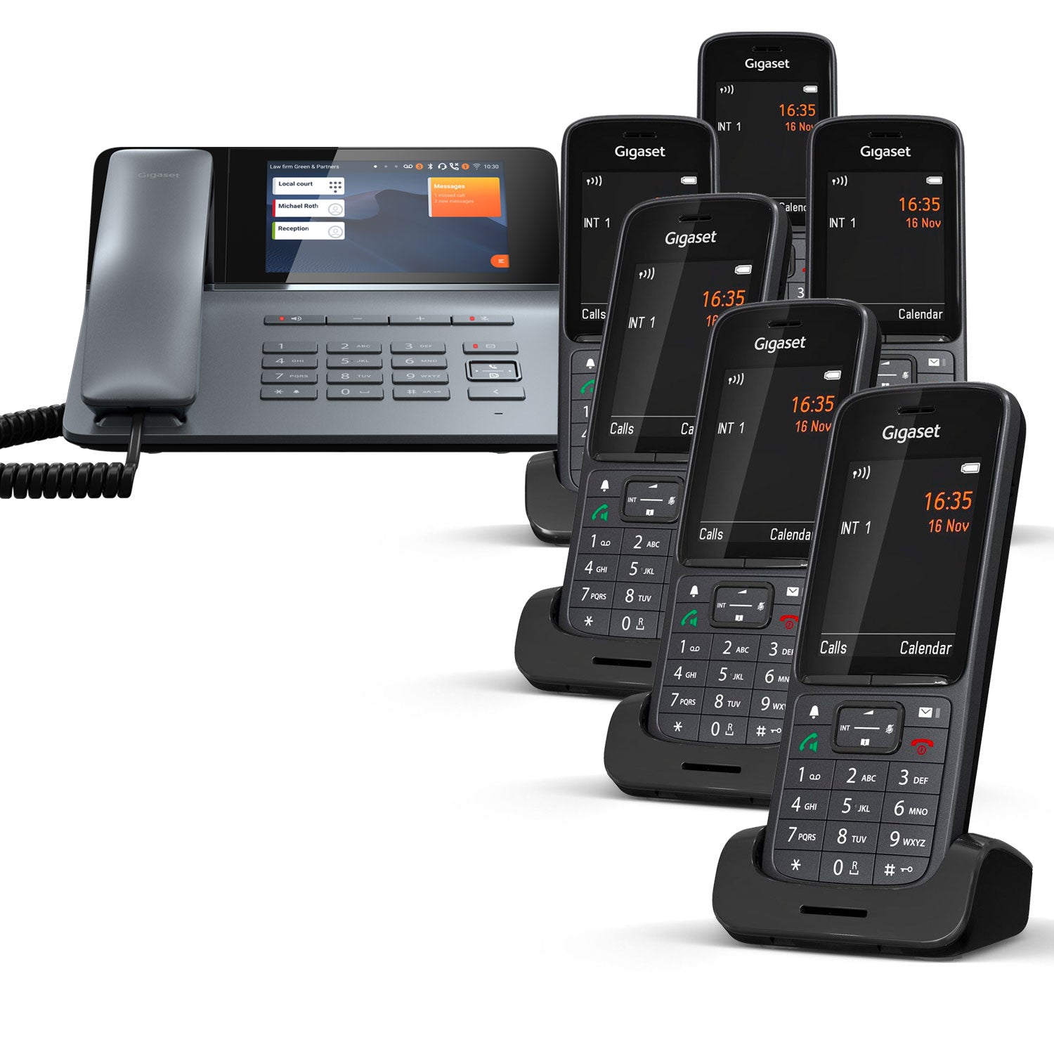 Gigaset Fusion FX800W Pro Bundle, Six Handsets - liGo.co.uk