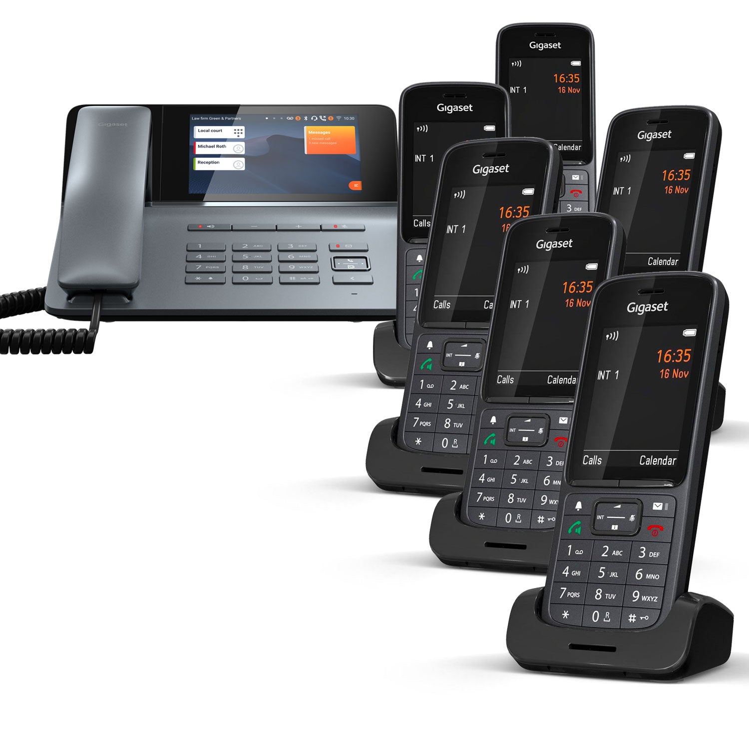 Gigaset Fusion FX800W Pro Bundle, Seven Handsets - liGo.co.uk