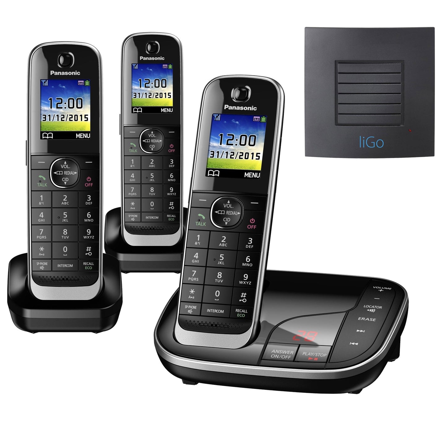 Panasonic KX-TGJ323EB Trio Long Range Cordless Phone – liGo.co.uk