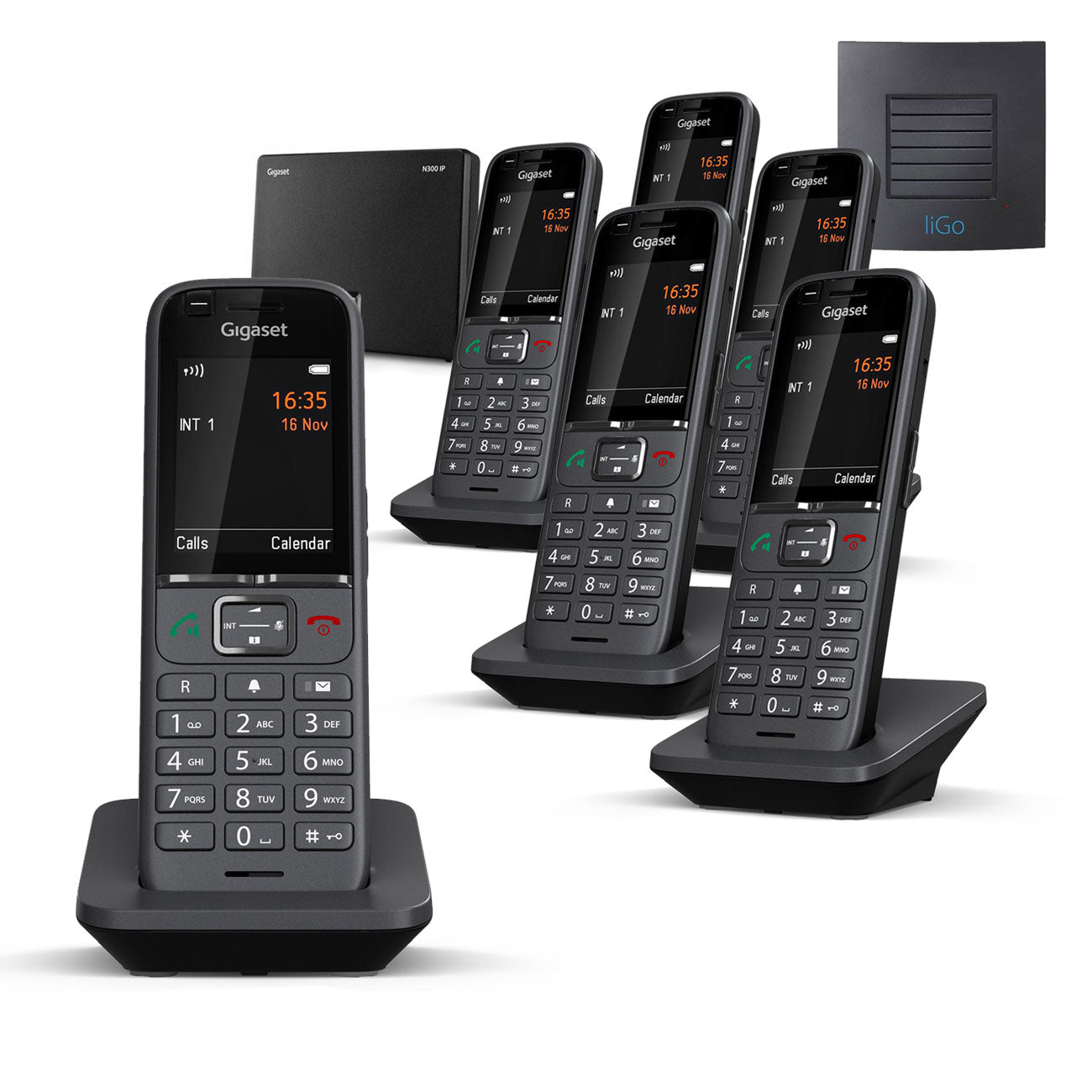 Gigaset Premium S700 Long Range Phone, Six Handset – liGo.co.uk