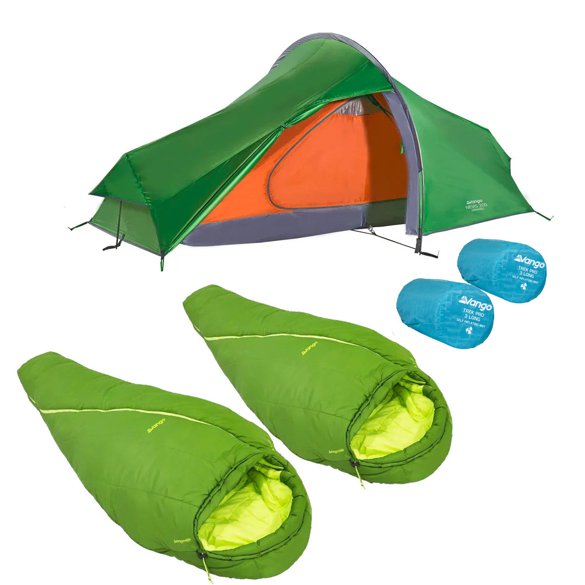 Vango Nevis 200 2-Person Tent & Sleeping Bundle - liGo – liGo.co.uk